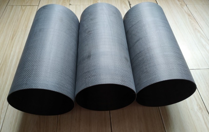 153mmOD*150mm ID*300 mm length milled sanded carbon fibre tubes for ...