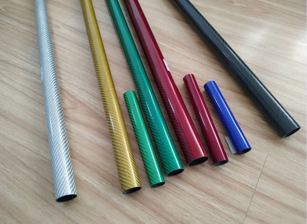 Gold green red silver colorful carbon fiber & fiberglass tube frp tube ...