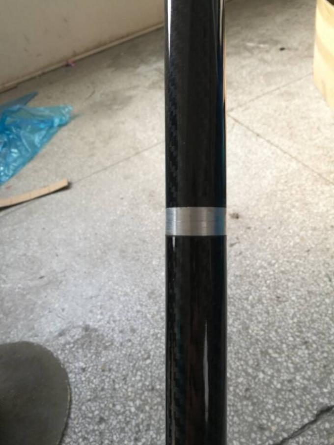 Aluminum joint connect 3K twill carbon fiber tube tubing tubes with ...