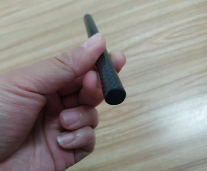 6~40mm diameter pultruded carbon fiber solid rod with 3K plain/twill ...